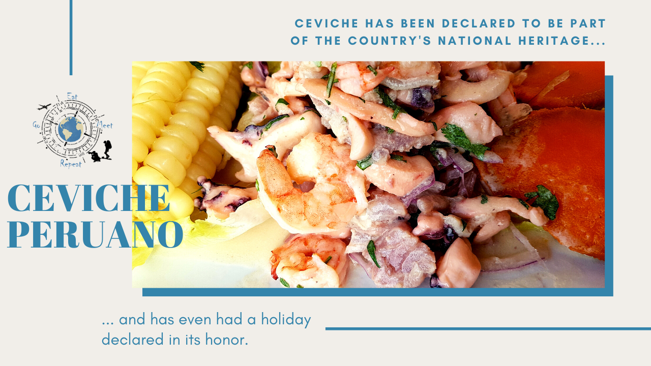 Ceviche - seafood recipe from Peru - Go Eat Meet Repeat